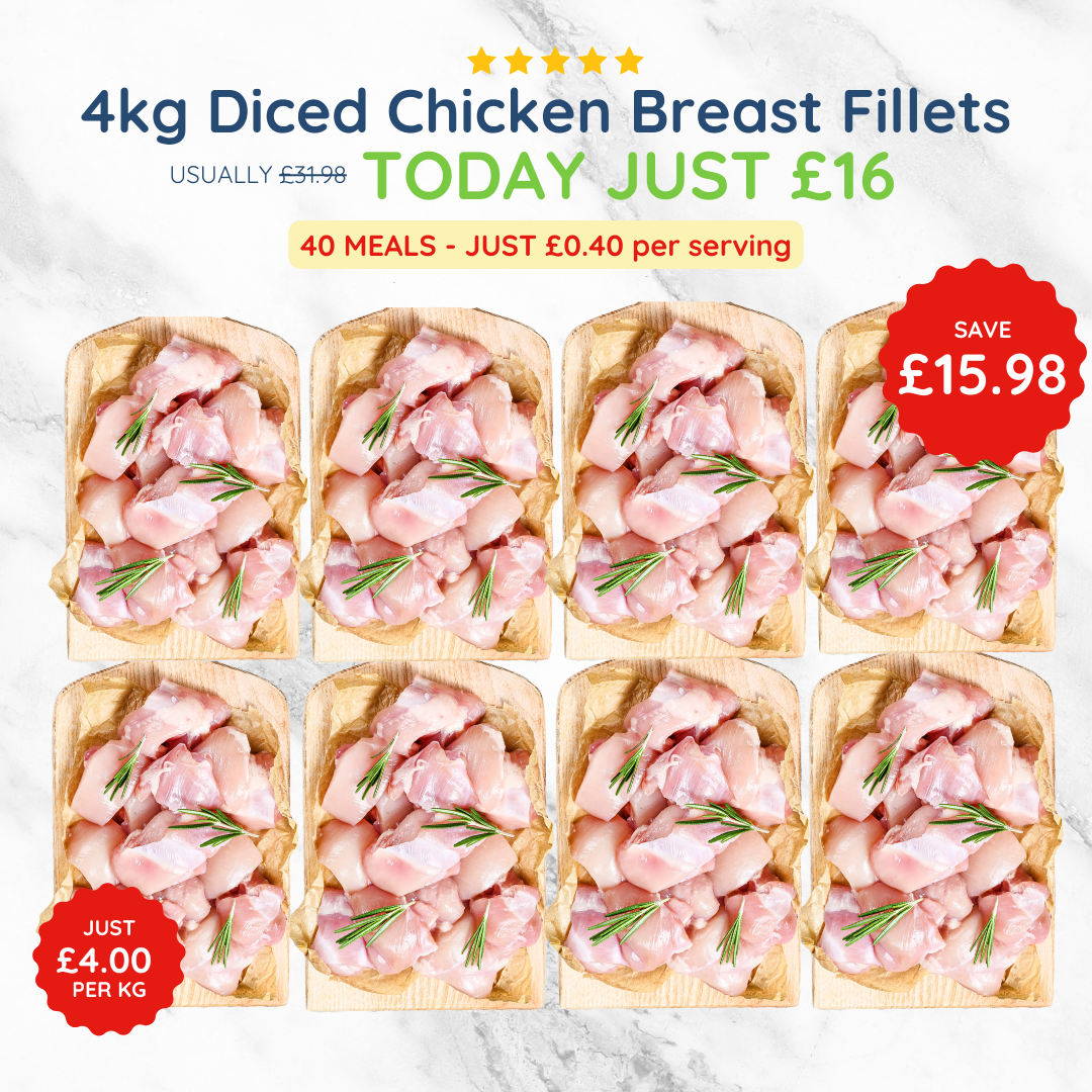 Misshaped Diced Chicken Bundle – Meatsupermarket.com