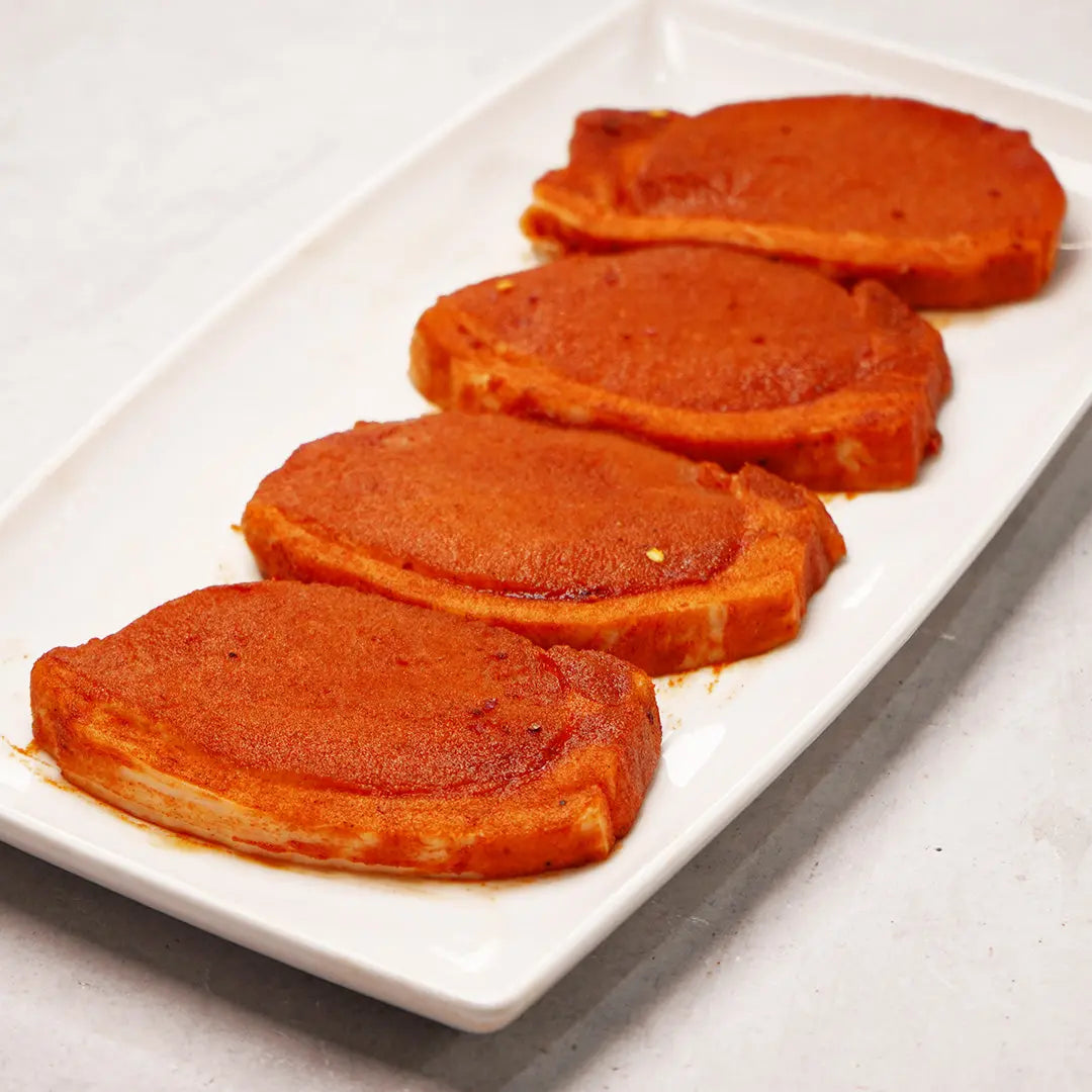 Piri-Piri Pork Loin Steaks 4x 135g – Spicy, Tender Pork Steaks ...