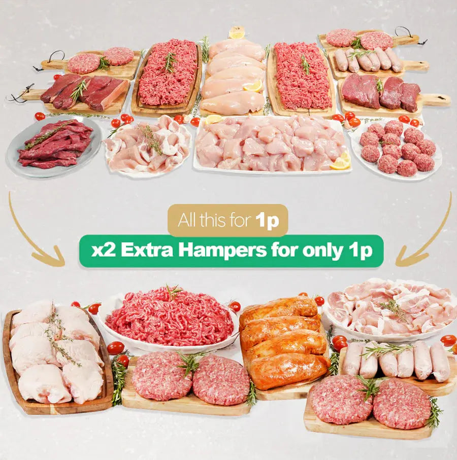 Buy 1 Essentials Hamper, Get 2 More for 1p - Meatsupermarket.com