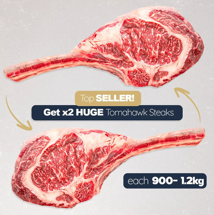 Buy Tomahawk Steaks Online | A Butcher's Favourite! – Meatsupermarket.com