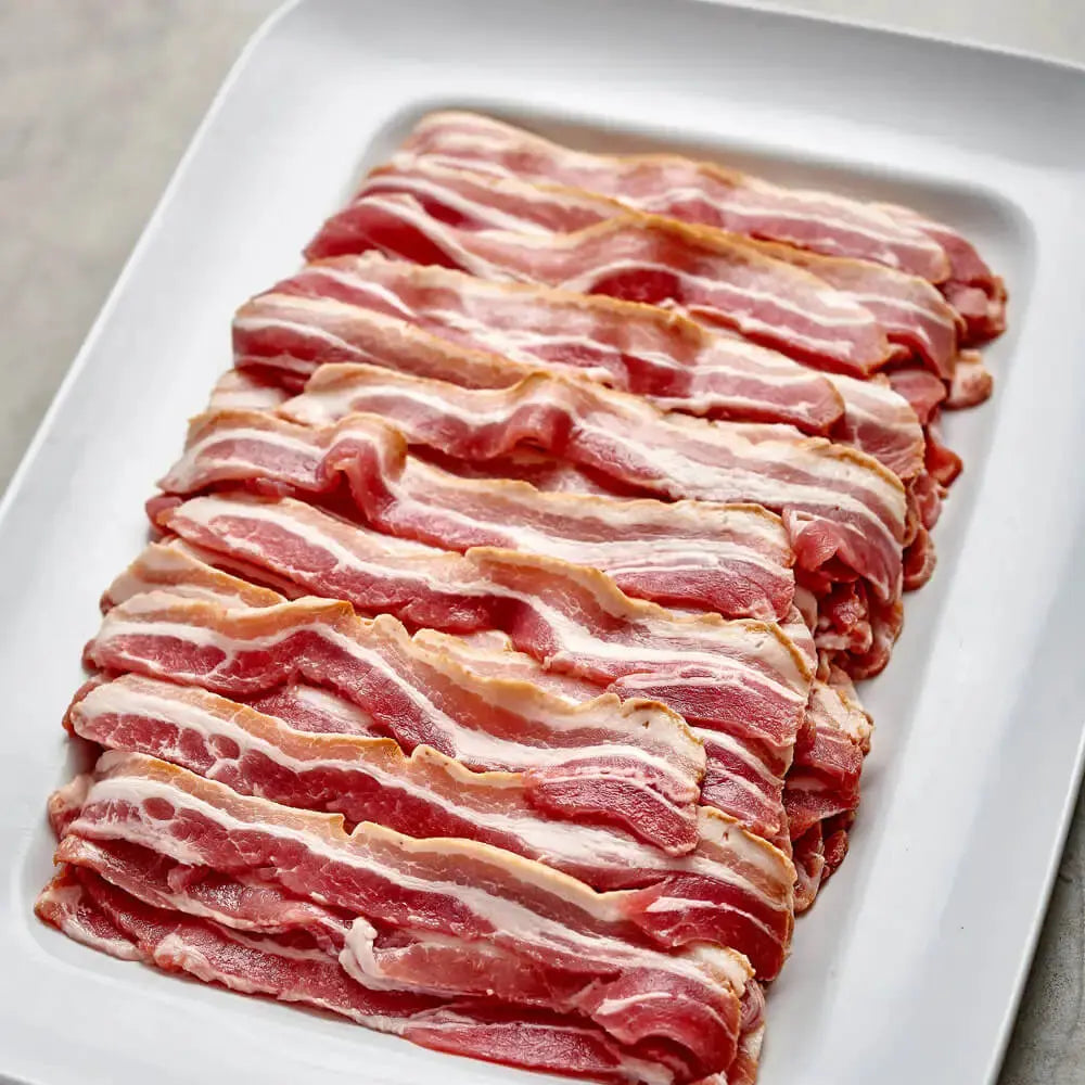 5lb Unsmoked Streaky Bacon - Meatsupermarket.com